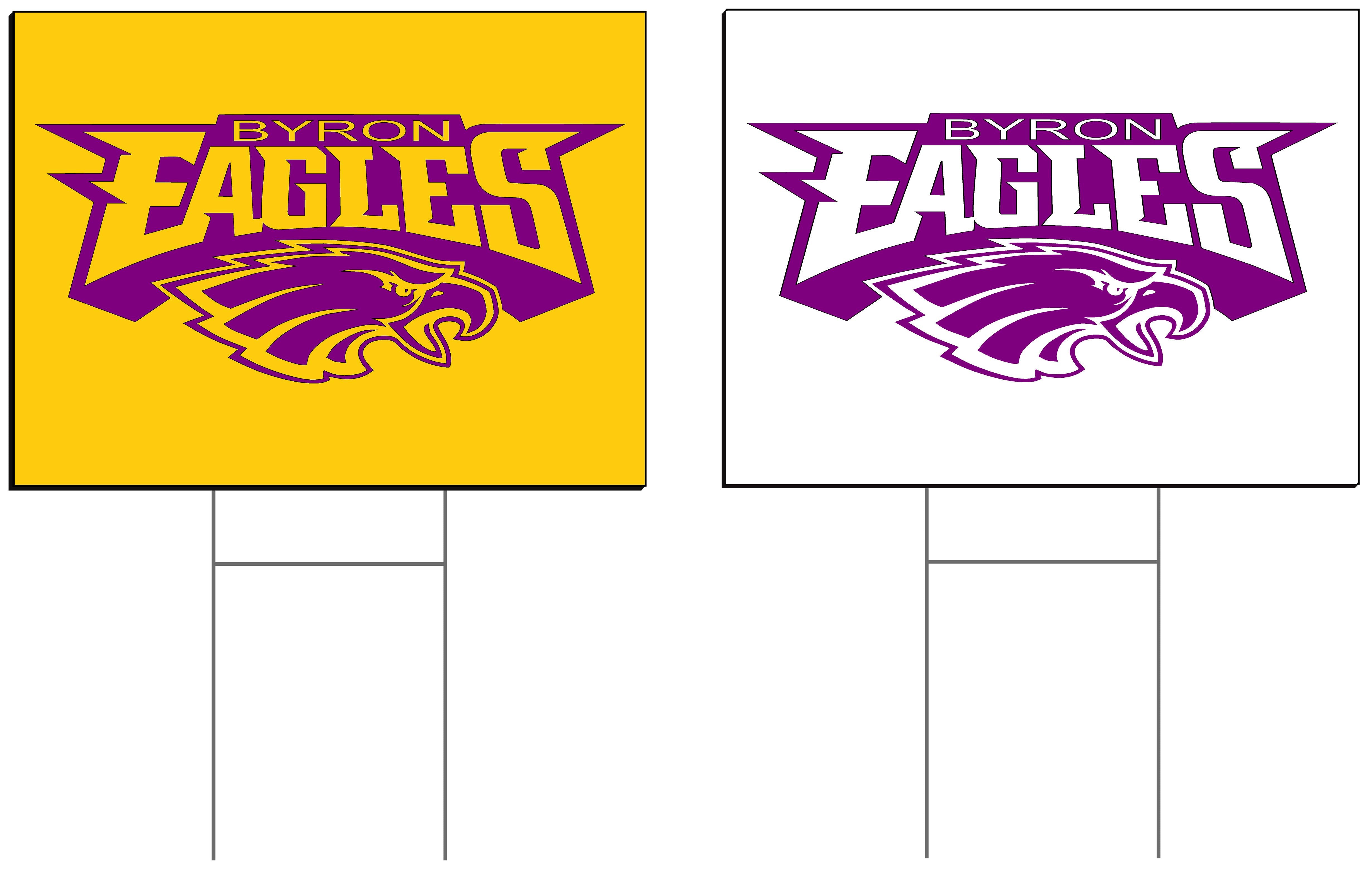 Byron Coroplast Yard Sign with Stake – BNCustoms