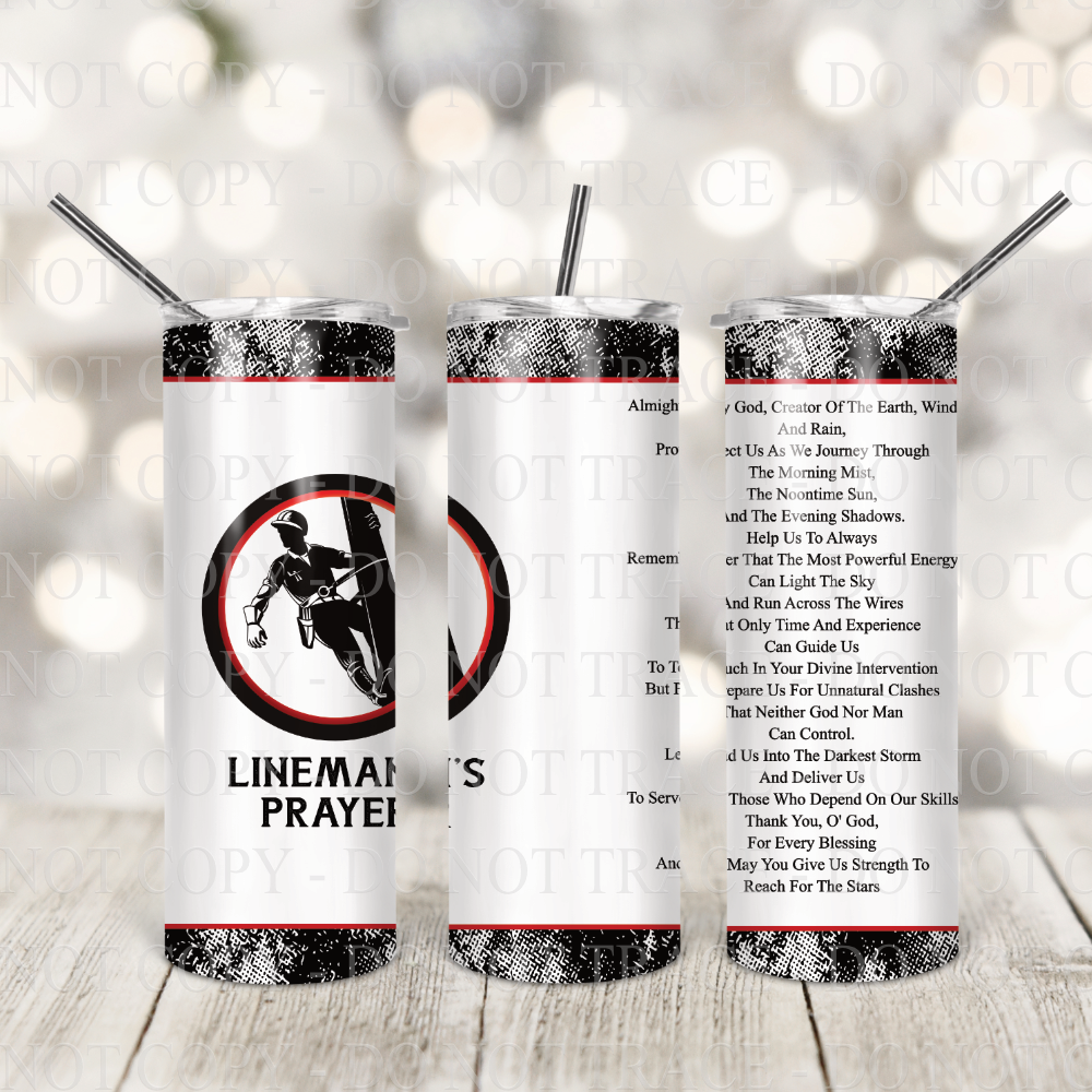 Lineman Prayer Tumbler – BNCustoms